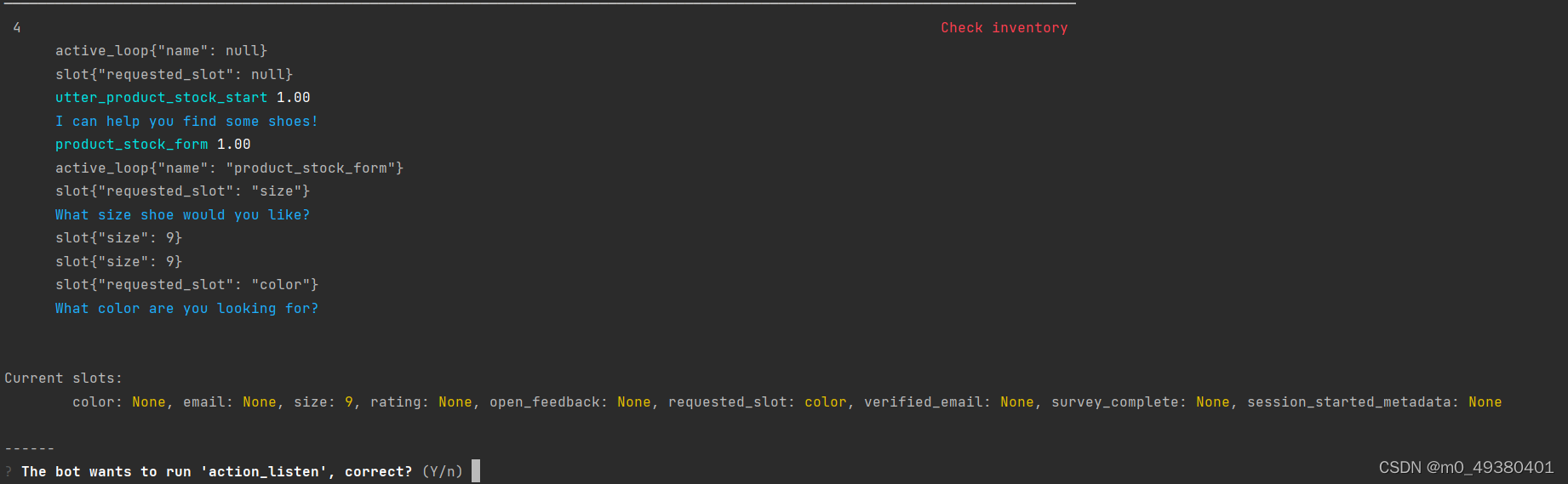 Gavin老师Transformer直播课感悟 - Rasa项目实战之电商零售对话机器人通过Rasa interactive进行问题修正与调试演示(八十四)-CSDN博客