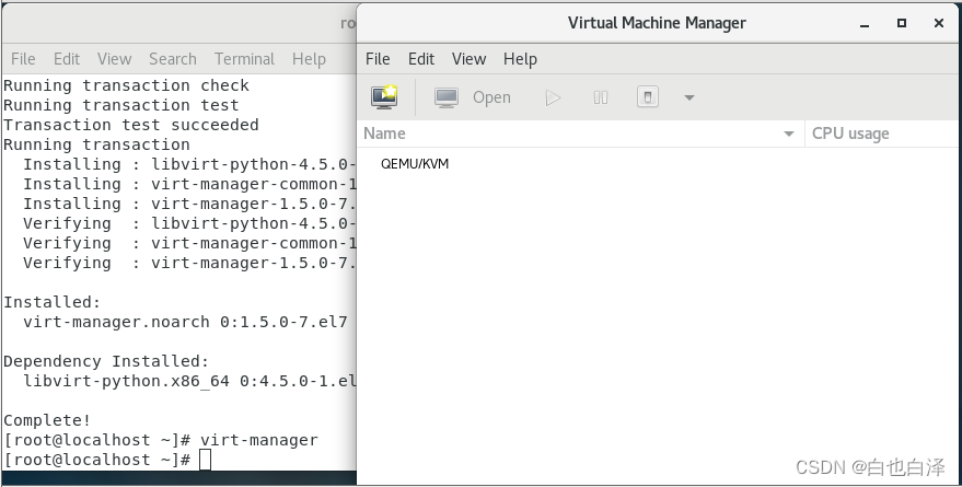 安装virt-manger虚拟机管理器_yum install -y virt-manager-CSDN博客