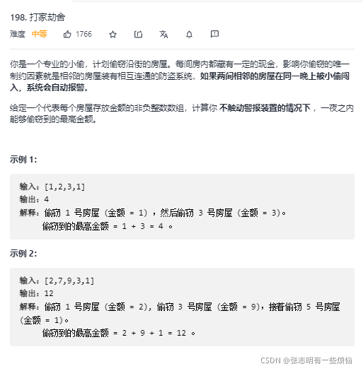 Leetcode 动态规划入门 Day3 Java Csdn博客