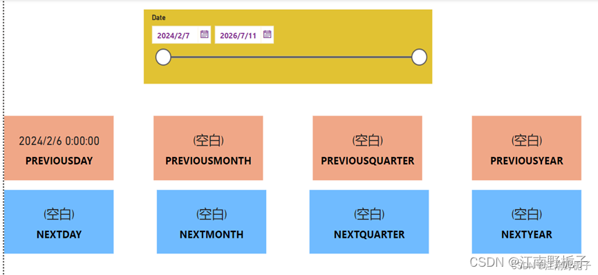5. DAX 时间函数-- DATE 日期--PREVIOUS/NEXT DAY/MONTH/QUARTER/YEAR_previousmonth-CSDN博客