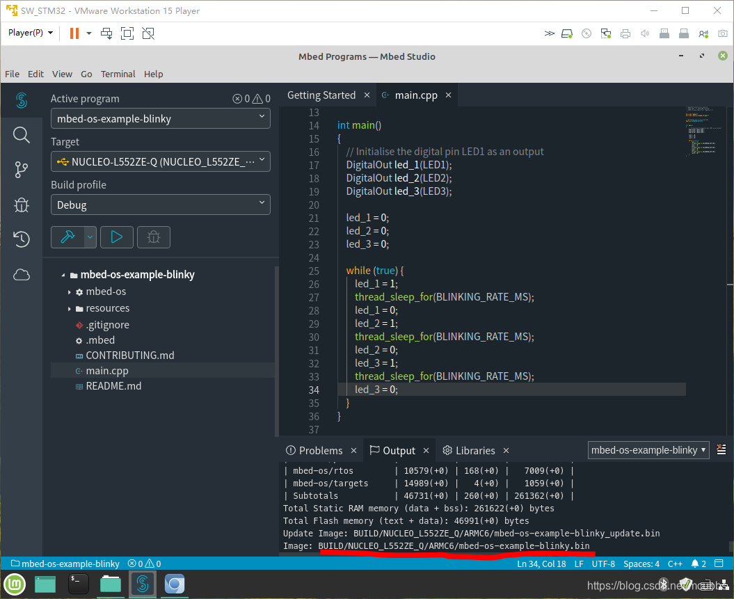 在 NUCLEO-L552ZE-Q 实验板进行 MBED 开发方式测试-CSDN博客