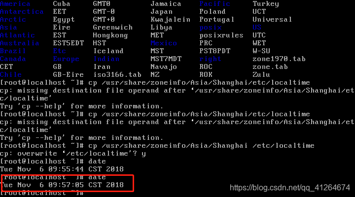 centos7修改区时UTC改为CTS_centos7.9 date 命令显示结果为 asia ,怎么修改成 cst-CSDN博客