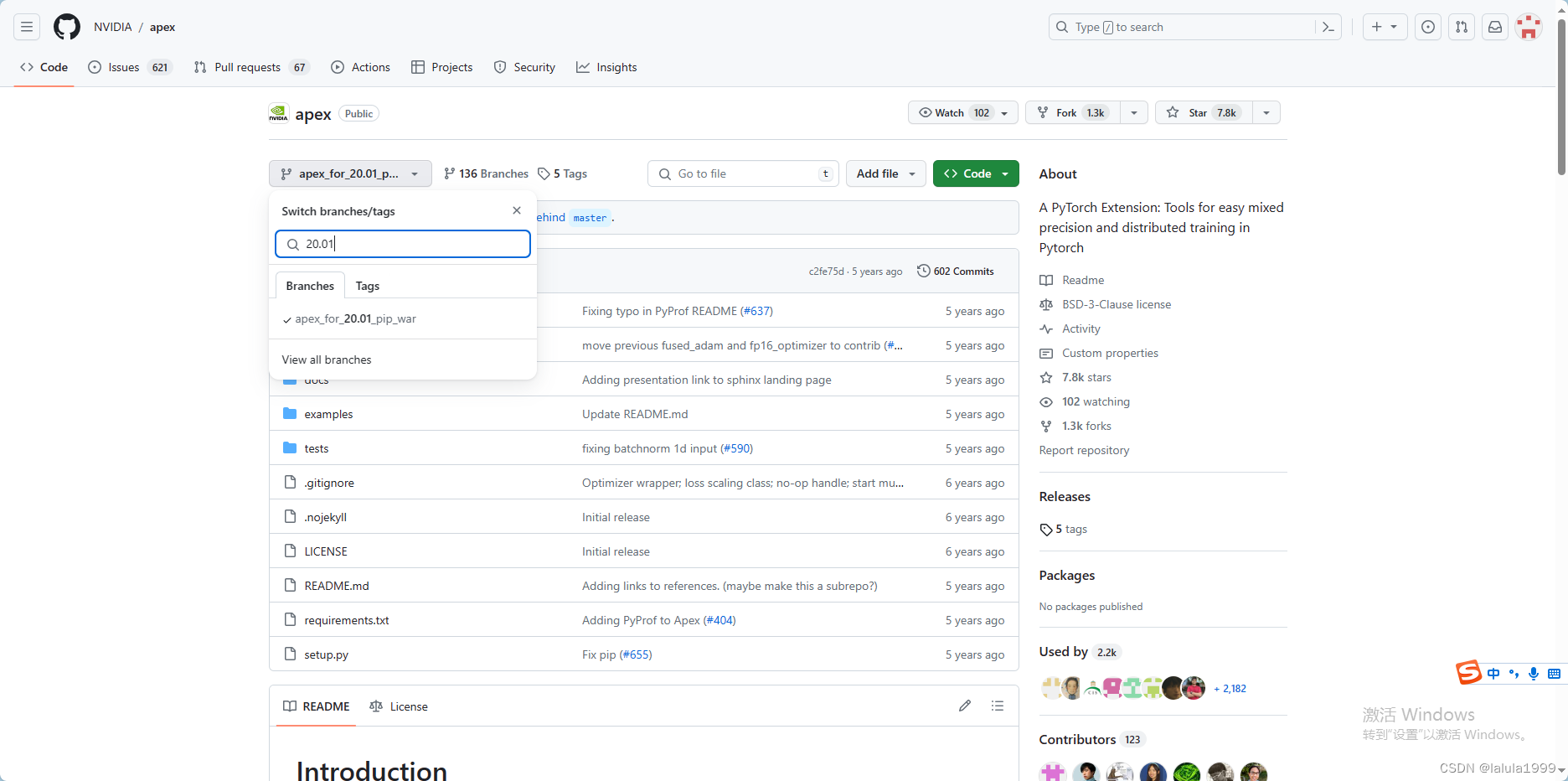 Ubuntu安装apex0.1教程-CSDN博客