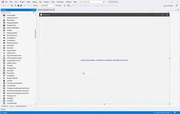 用DevExpress WinForms Docking库，轻松创建类Visual Studio窗口界面！_使用devexpress生成一个自定义面板-CSDN博客