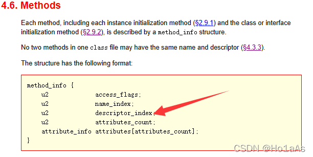 『Java安全』class文件字节码使用描述符（Descriptors）描述变量类型和方法_java 字节码方法描述符()v csdn-CSDN博客