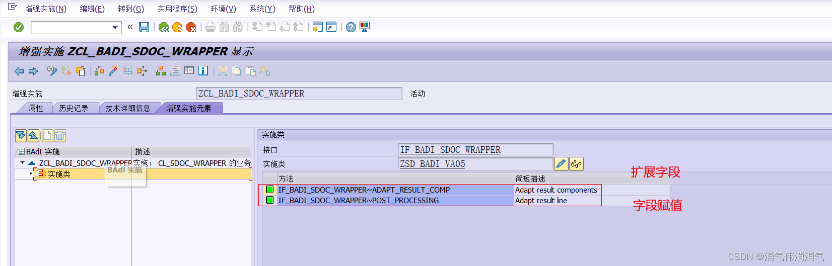 增强VA05报表中的销售订单行字段：BADI_SDOC_WRAPPER方法实现-CSDN博客