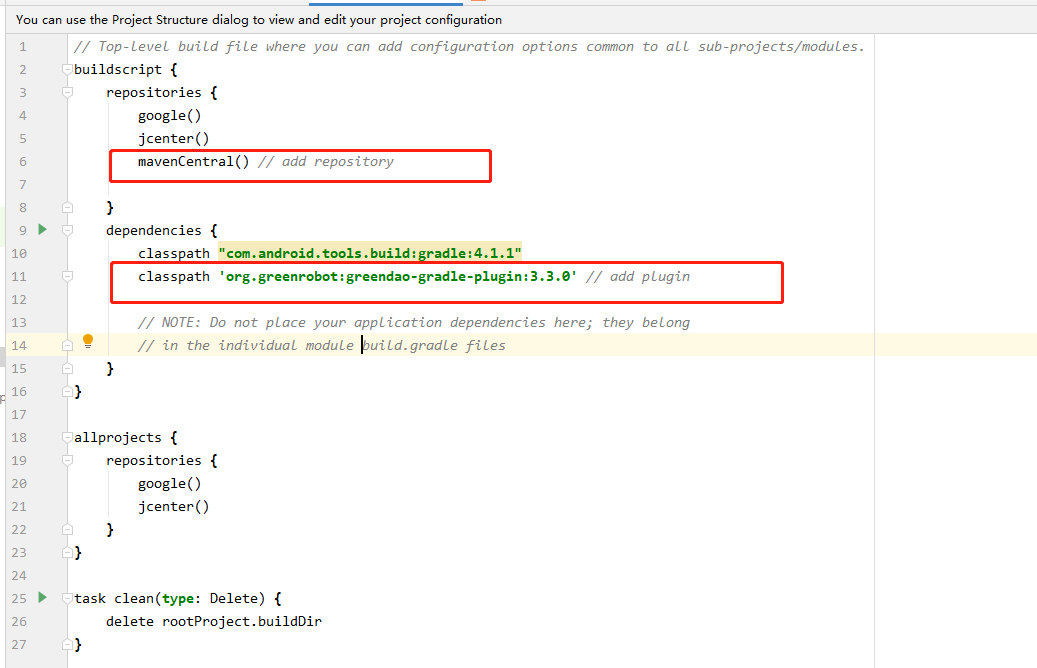 Android Studio 4.1配置GreenDao以及详细使用_org.greenrobot:greendao-gradle ...