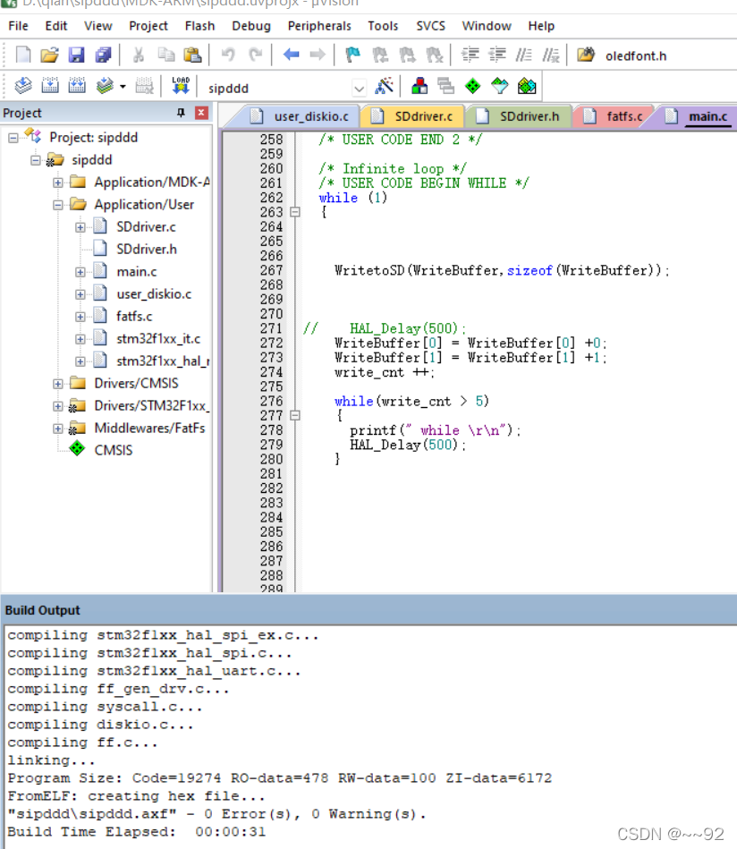 【嵌入式】用STM32F103c8t6芯片完成对SD卡的数据读写_stm32读取sd卡-CSDN博客