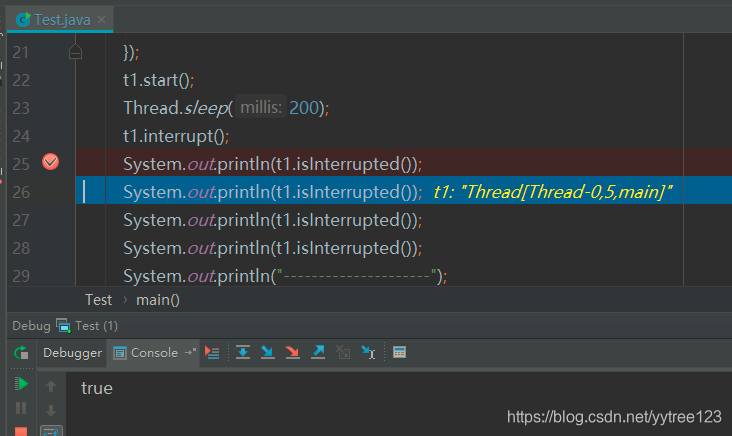 Thread类中的interrupt()，interrupted()以及isInterrupted()区别_thread interrupt interrupted-CSDN博客