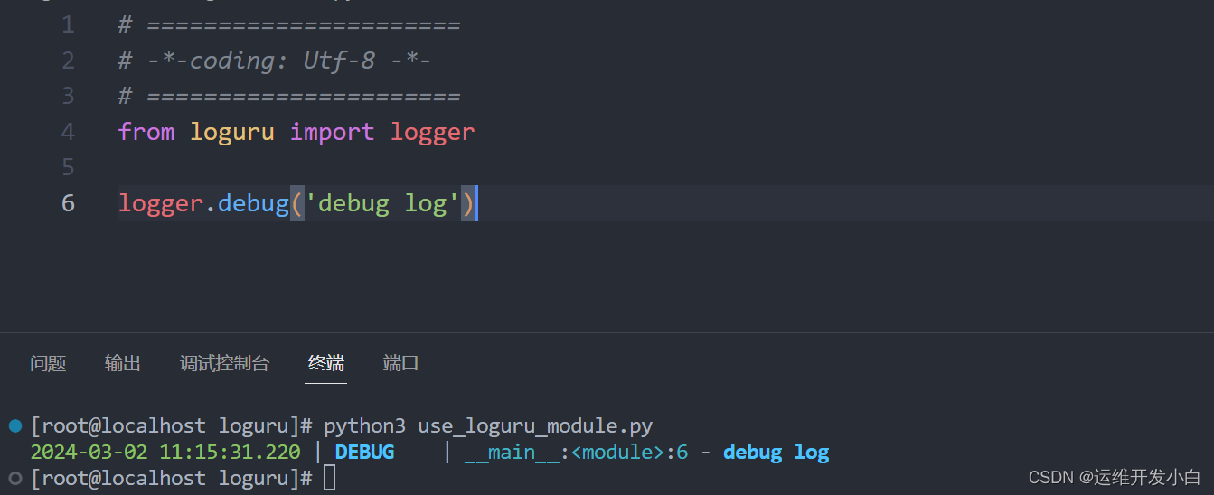 Python的Loguru模块_python loguru-CSDN博客