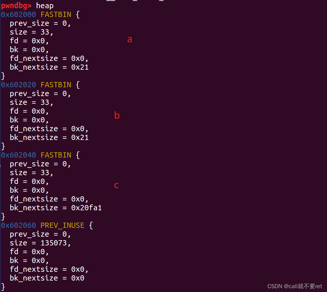 fastbins_Double Free调试_fastbin double free-CSDN博客