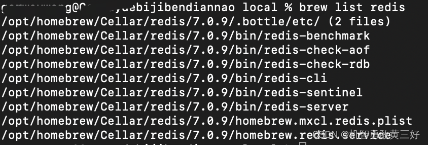 mac环境下怎么看自己用homebrew安装的redis的配置文件redis.conf在哪_用homebrew下载的redis路径在哪?-CSDN博客