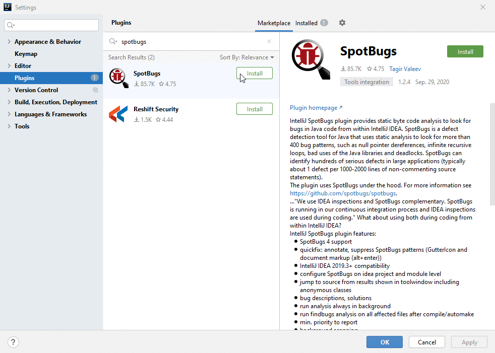 IDEA 使用 SpotBugs 找出你代码中的bug_spotbugs idea-CSDN博客