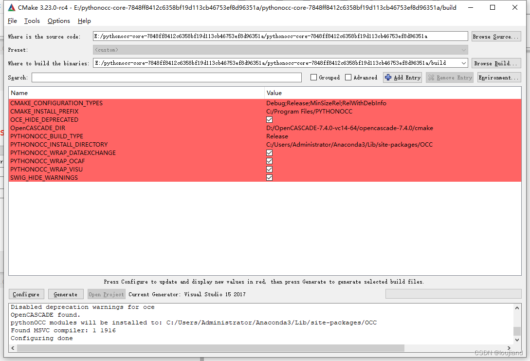 pythonocc编译（通过siwg将C++源码转换成python）-CSDN博客