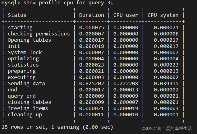 6mysql之sql性能分析工具查看sql执行频率慢查询日志profile指令查询耗时情况explain查看执行计划mysql 查看sql 耗时 Csdn博客