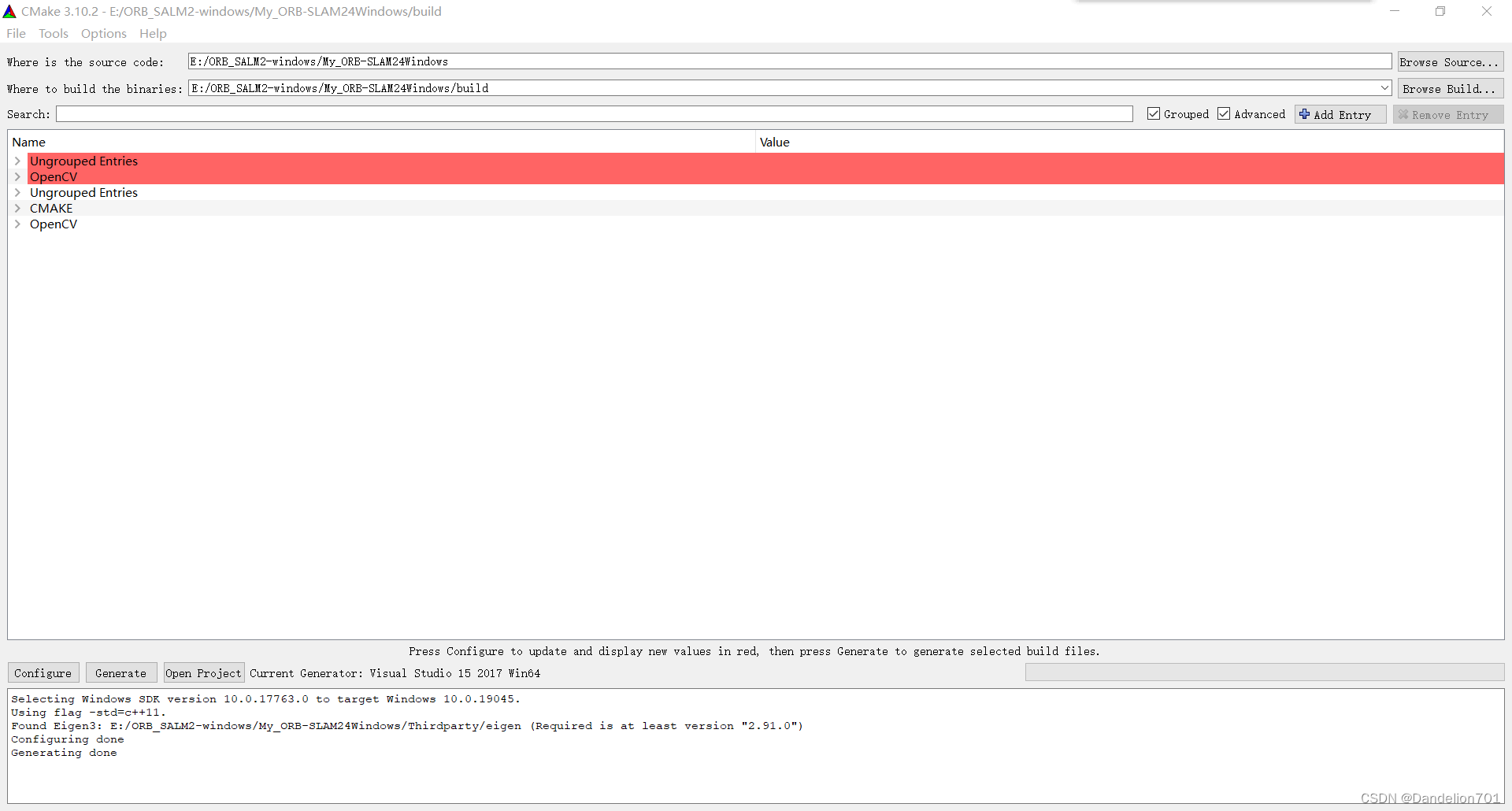 Windows环境下配置ORB_SLAM2教程_orb-slam2 windows-CSDN博客