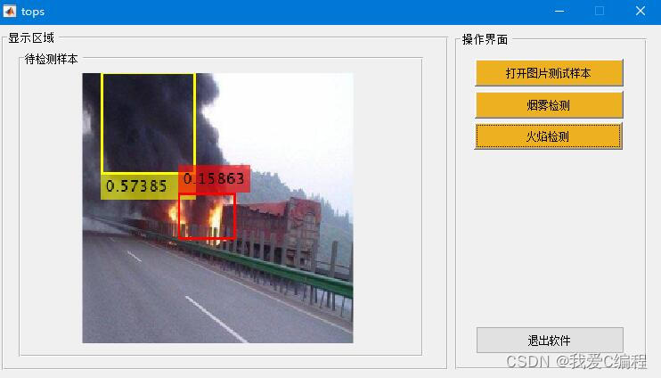 m基于yolov2网络的火焰烟雾检测系统matlab仿真,包含GUI界面_matlab yolov2-CSDN博客