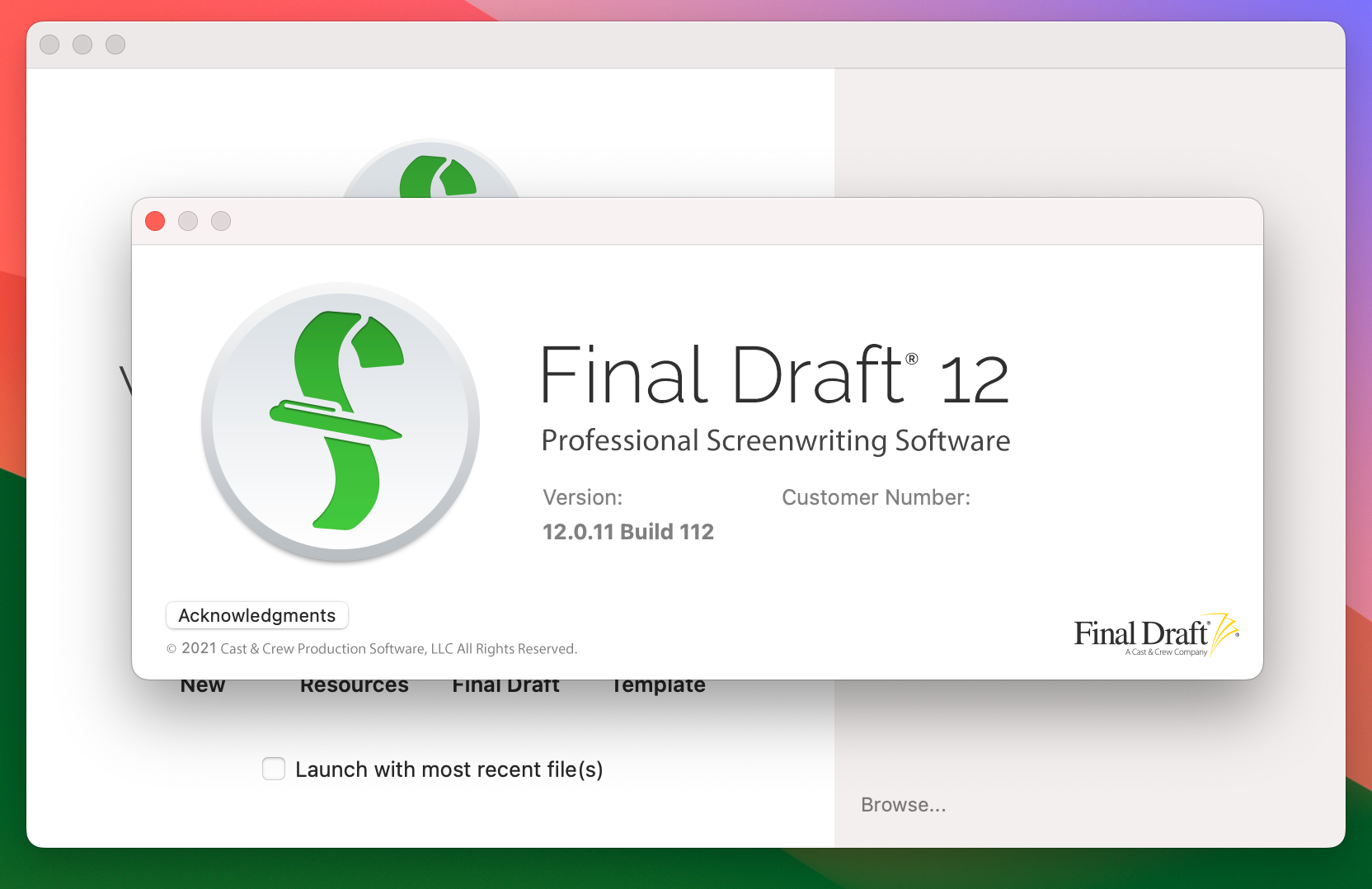 Final Draft 12 for Mac v12.0.11 剧本写作软件_final draft 12.0.11 mac-CSDN博客