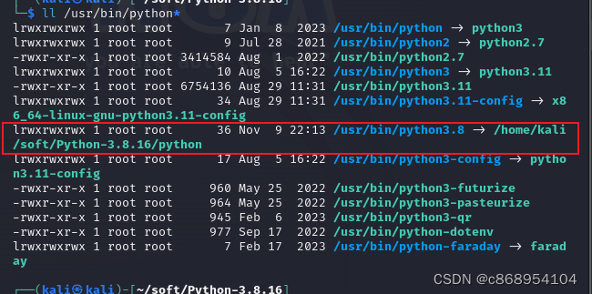 kali linux安装python3 低版本 3.8版本，解决pip HTTPSConnectionPool(host=‘pypi.tuna.tsinghua.edu.cn‘, port ...