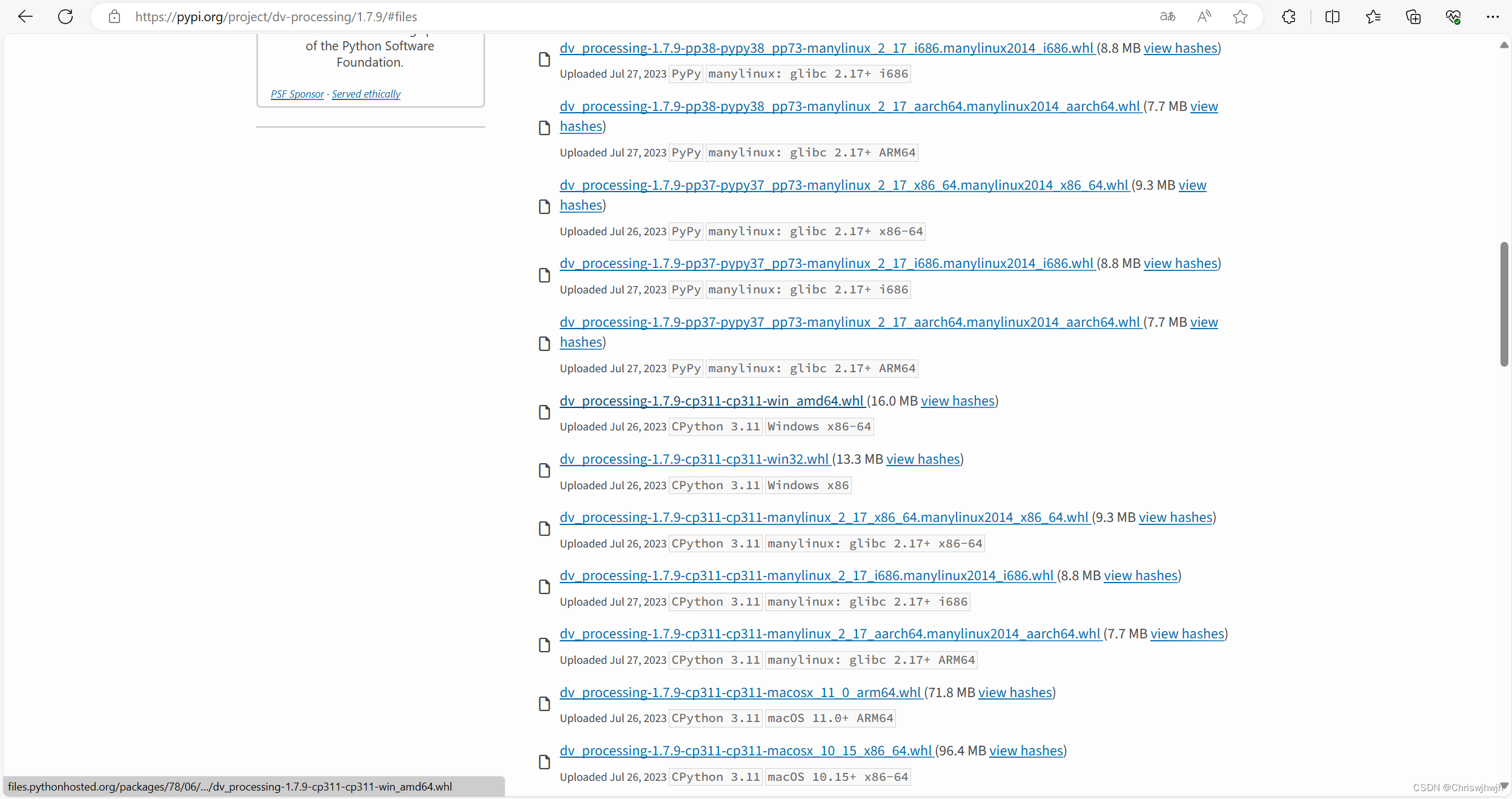 安装dv-processing库失败-CSDN博客