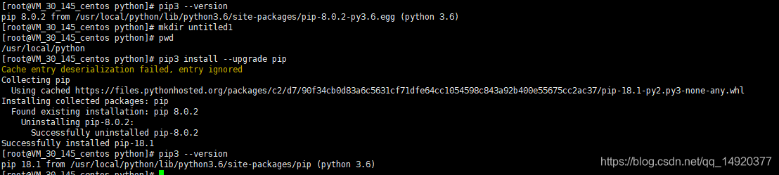 CentOS下pip3更新_centos pip3升级-CSDN博客