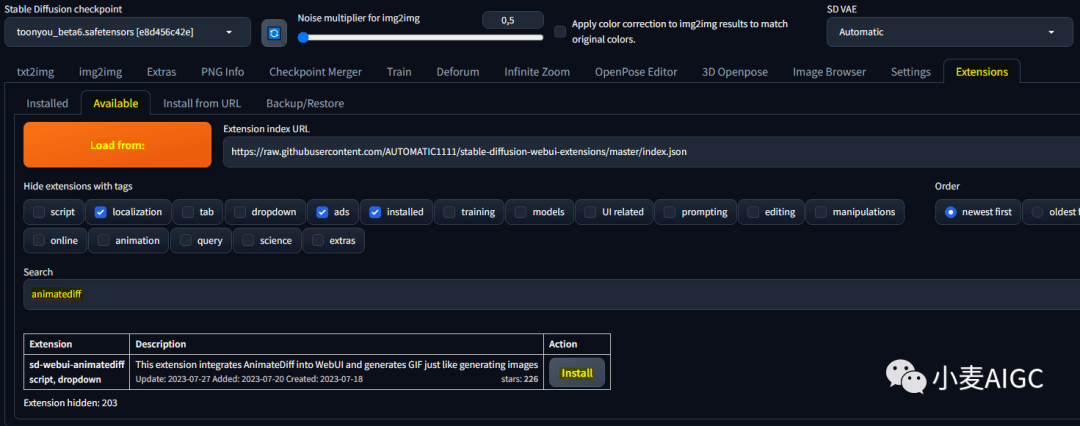 AnimateDiff：一篇文章教你学会用Stable Diffusion制作GIF动图_[animatediffevo] - error ...