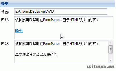 Ext.form.DisplayField扩展组件：在formpanel中显示html格式的内容-CSDN博客