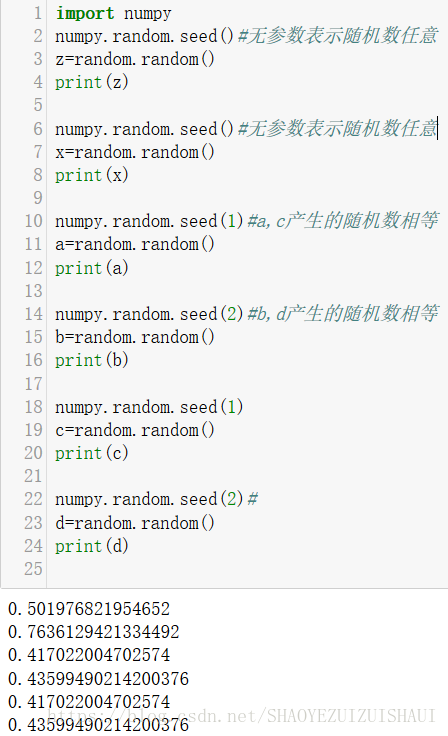 numpy.random.seed的用法_np.random.seed(100)-CSDN博客