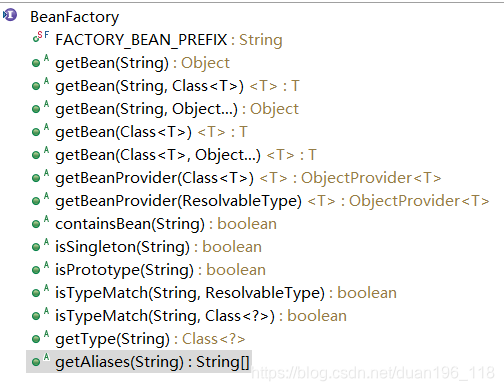Spring BeanFactory与FactoryBean的区别_spring框架中beanfactory和factorybean有什么区别?-CSDN博客