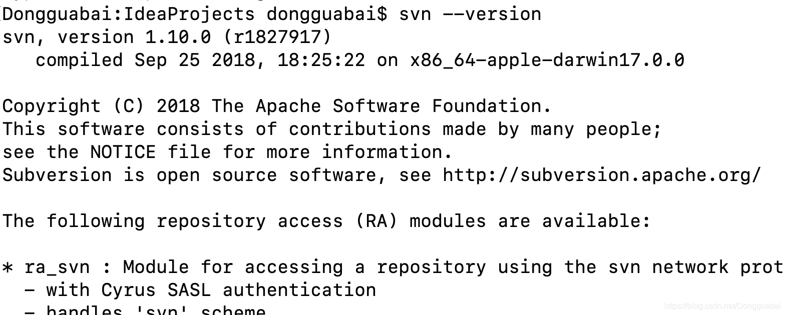 Mac 安装 SVN，Homebrew简单使用_mac blew svn 路径-CSDN博客