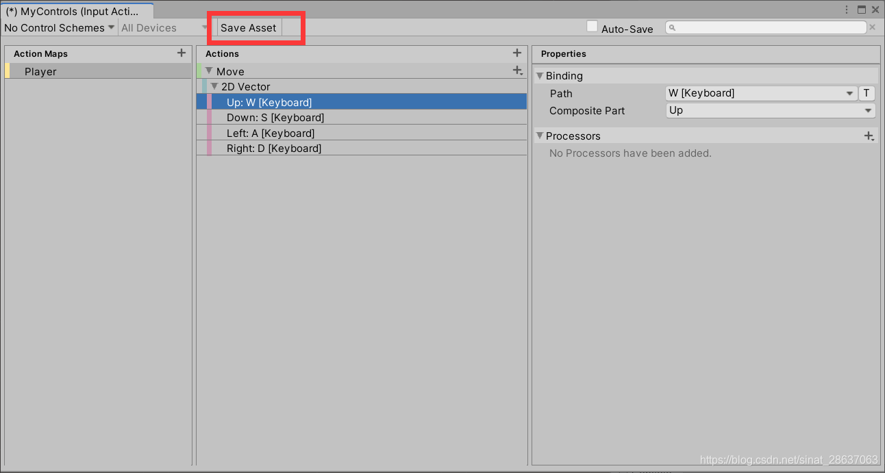 Unity 新输入控制系统Input System键鼠简单用法_unity playercontrol action type-CSDN博客