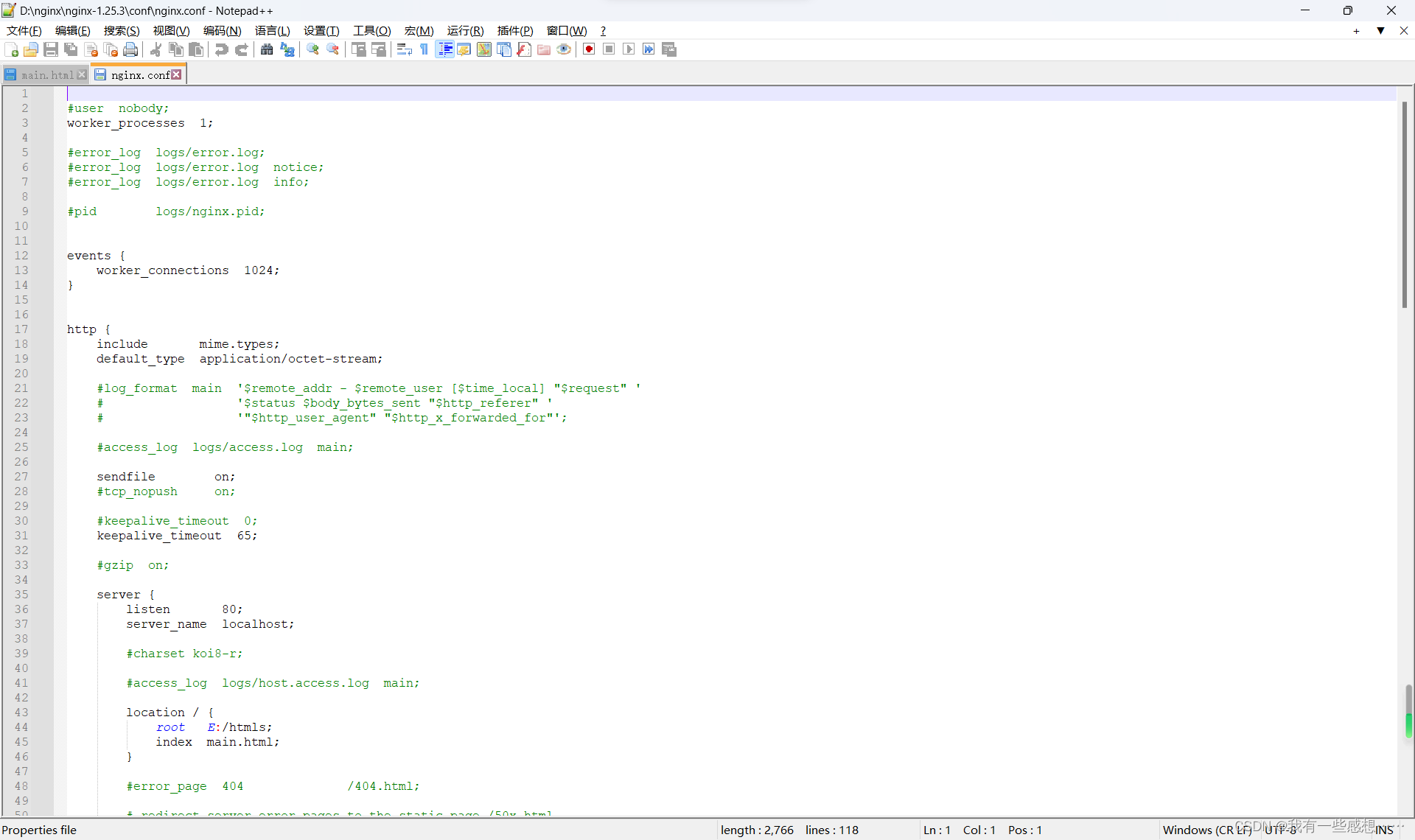 nginx日记 - Day2 修改nginx.conf，图片，页中页_nginx 修改 conf-CSDN博客