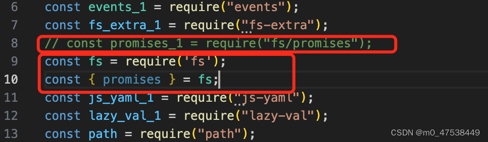 关于报错cannot Find Module ‘fspromises‘ At Moduleresolvefilenamecannot Find Module Fs Csdn博客 7950