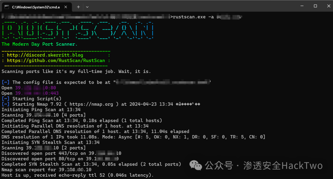 RustScan 一款3秒内可扫描65k个端口的探测工具|漏洞挖掘-CSDN博客