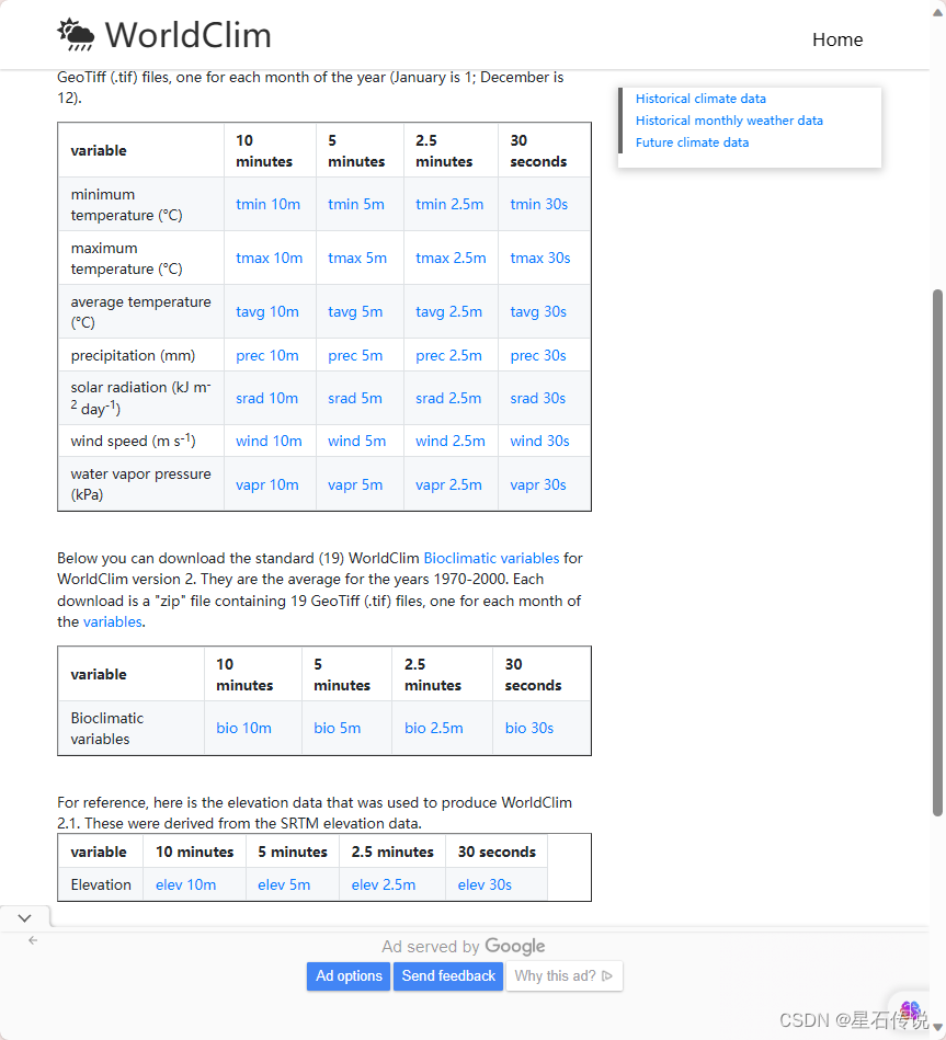 实验篇——根据群体经纬度提取环境数据（先导）_worldclim srad-CSDN博客