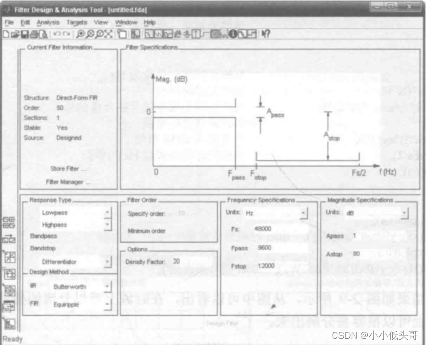数字滤波器：MATLAB常用函数_freqz函数用法-CSDN博客