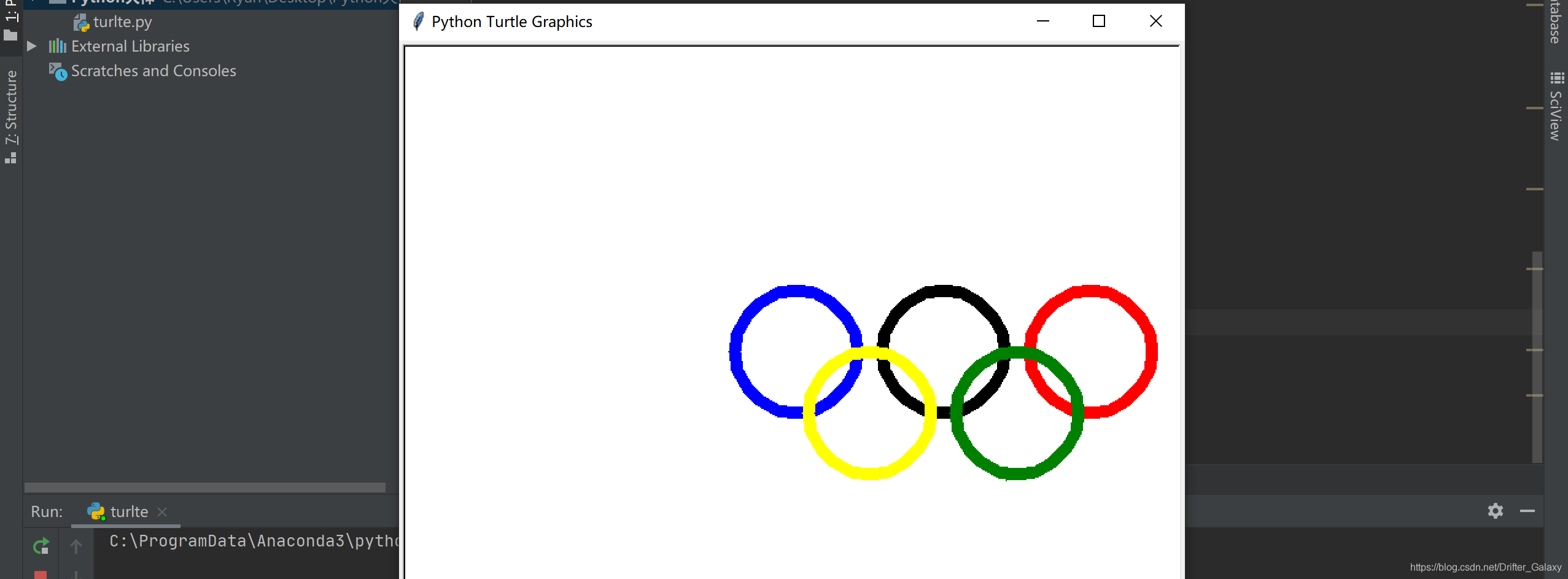 （Python）turtle绘制奥运五环-CSDN博客