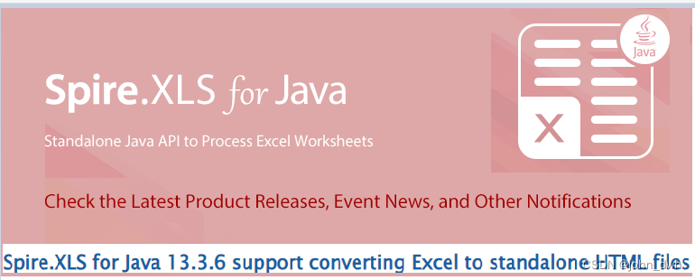 Spire.XLS for Java 13.3.6 NEW-PATCH-CSDN博客