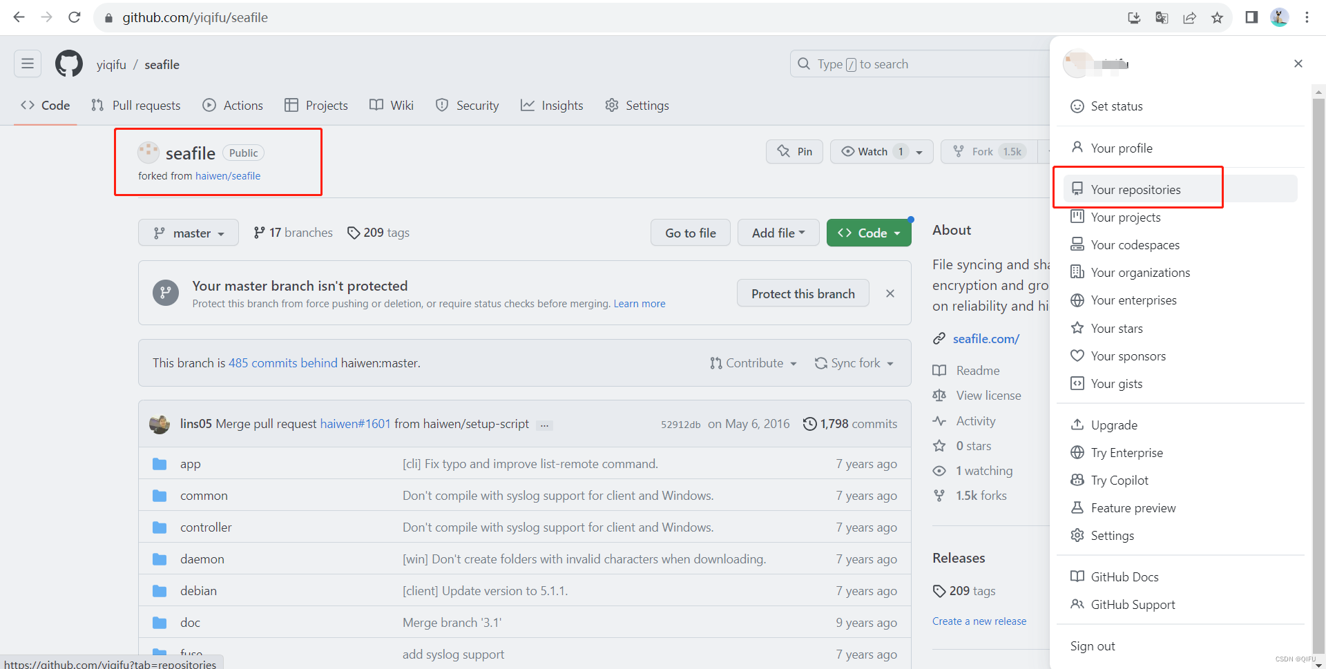 Github的fork功能，在github上fork他人代码修改并创建Pull requests，Github跨团队合作开发_github fork-CSDN博客