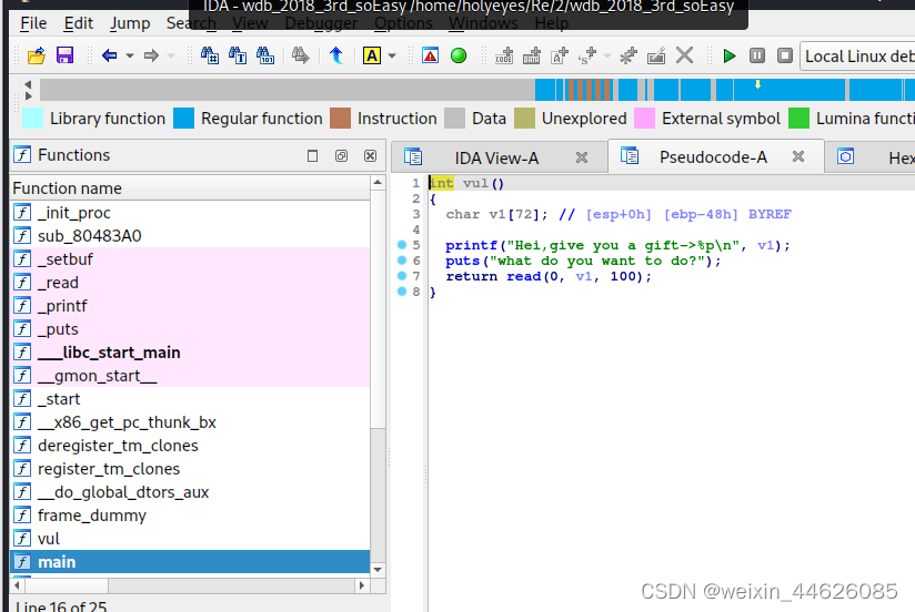 从零开始做题：逆向wdb_2018_3rd_soEasy_ctf 逆向题目so easy-CSDN博客