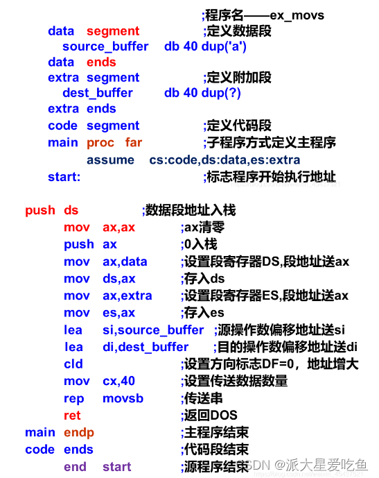 汇编代码中的伪指令解析 Csdn博客