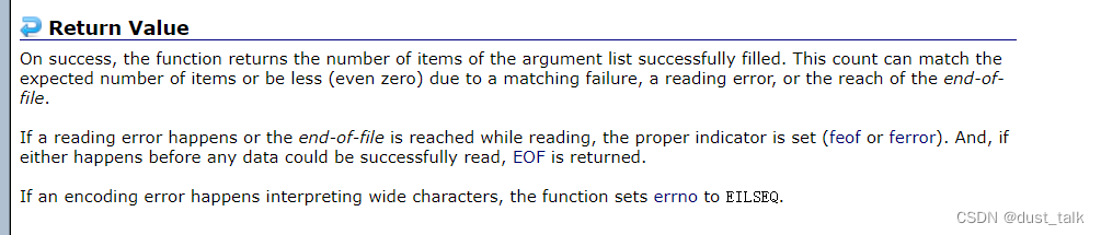 学会使用库函数之scanf函数_scanf msdn-CSDN博客