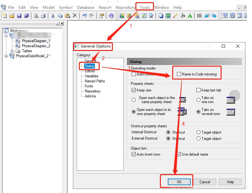 PowerDesigner设置code和name不联动的方法_powerdesigner name code 不联动-CSDN博客