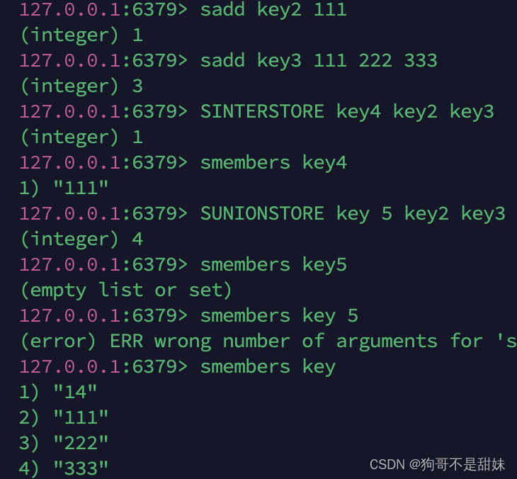 Redis第七弹-Set与ZSET基本操作，Set(集合特点)SADD key member(注意这个key,必须是你自定义名字，不能用key) 编辑SMEMBERS key-查询所有的key ...
