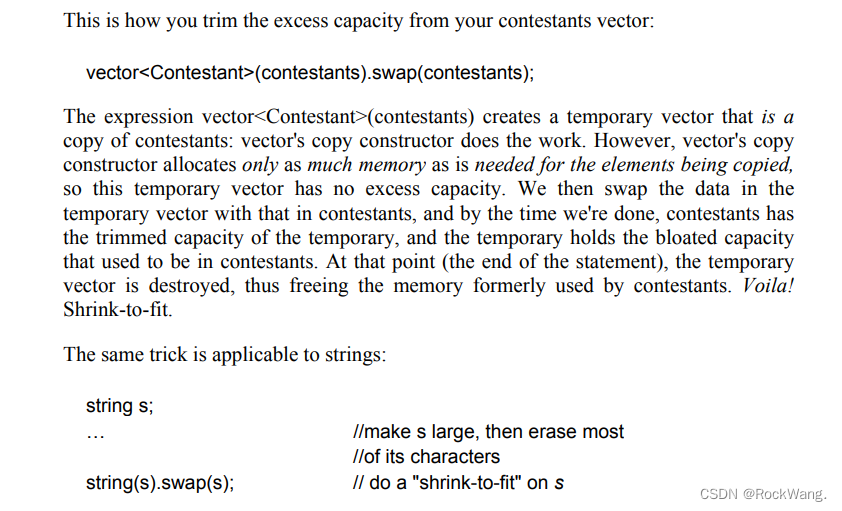 【C++】vector释放内存之swap方法_c++ vector swap-CSDN博客