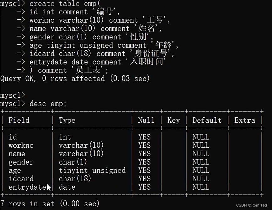 MySQL基础-DDL-数据类型及案例_mysql 日期取年月 ddl是什么类型-CSDN博客