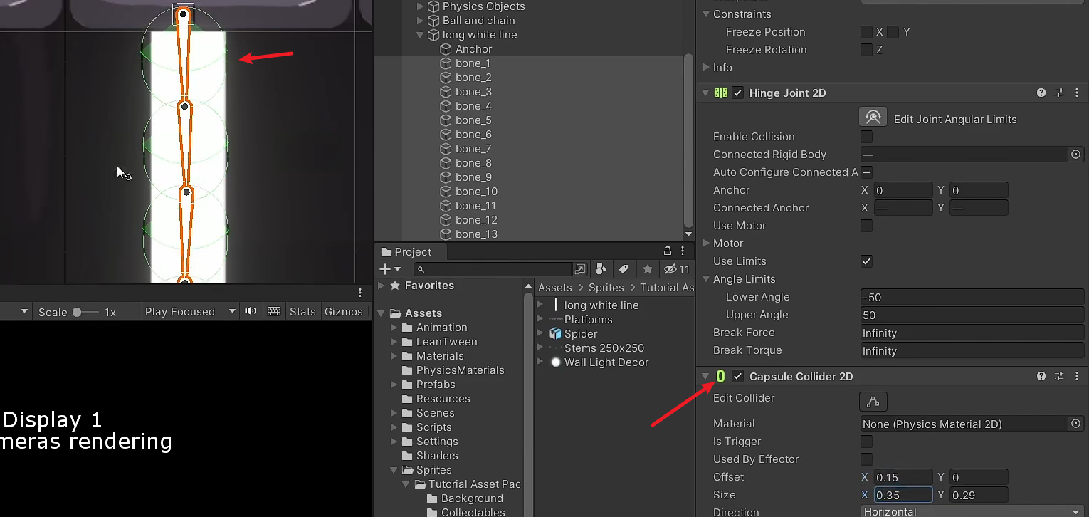 【Unity实战】零代码实现物理2d绳子和绳桥效果——Hinge Joint 2D的使用_unity绳子-CSDN博客