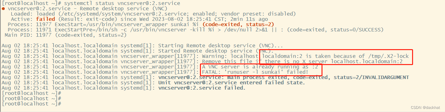 Centos7.9 配置VNC多用户_centos7 配置多用户vnc 分频率-CSDN博客